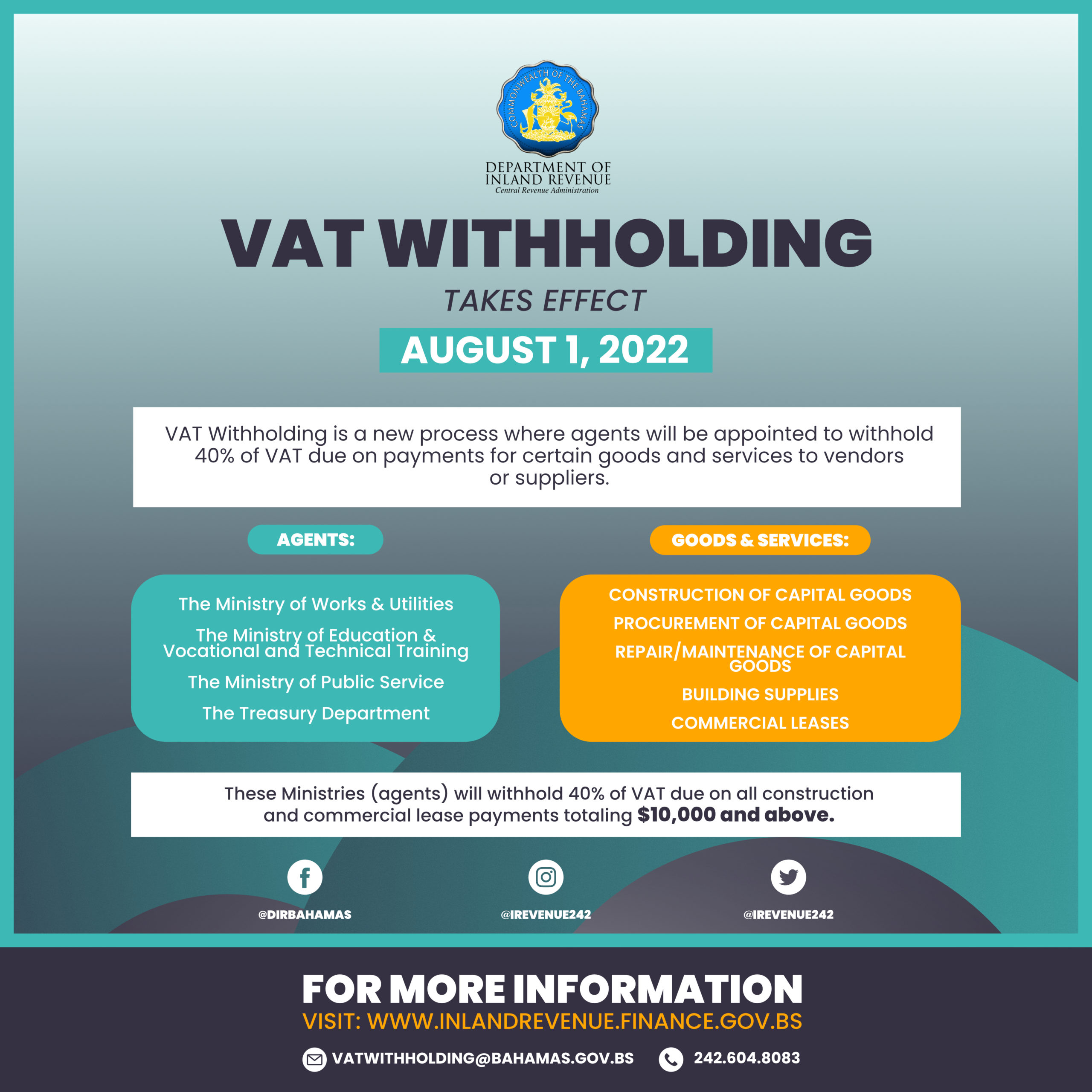 VAT Withholding Department Of Inland Revenue